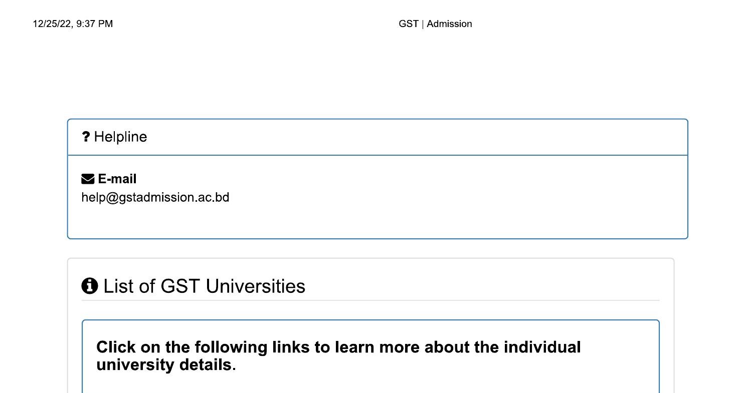 GST Admission University List 2023.pdf | DocDroid