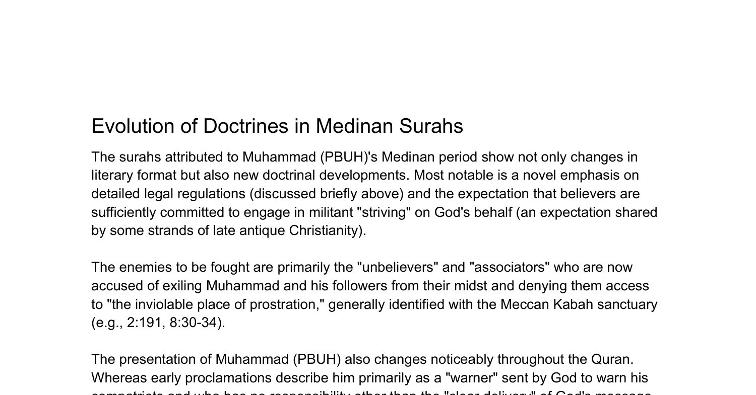 Evolution of Doctrines in Medinan Surahs.pdf | DocDroid