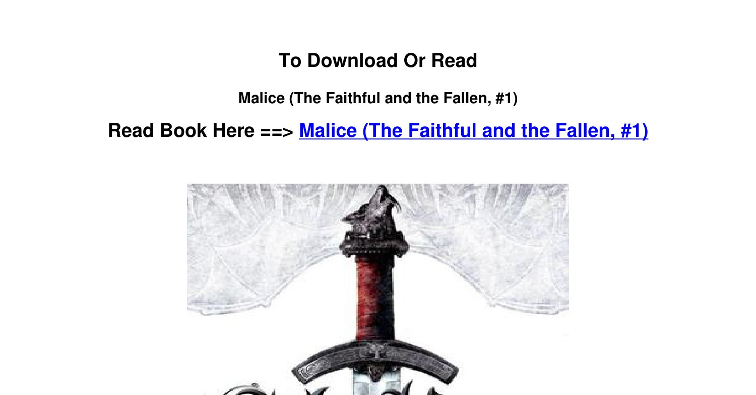 download EPUB Malice The Faithful and the Fallen 1 BY John Gwynne.pdf | DocDroid