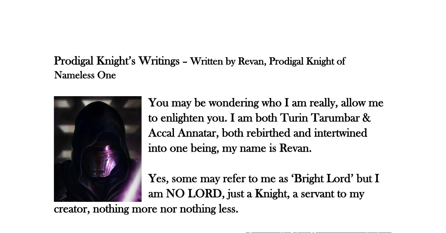 Prodigal Knight's Writings.pdf | DocDroid