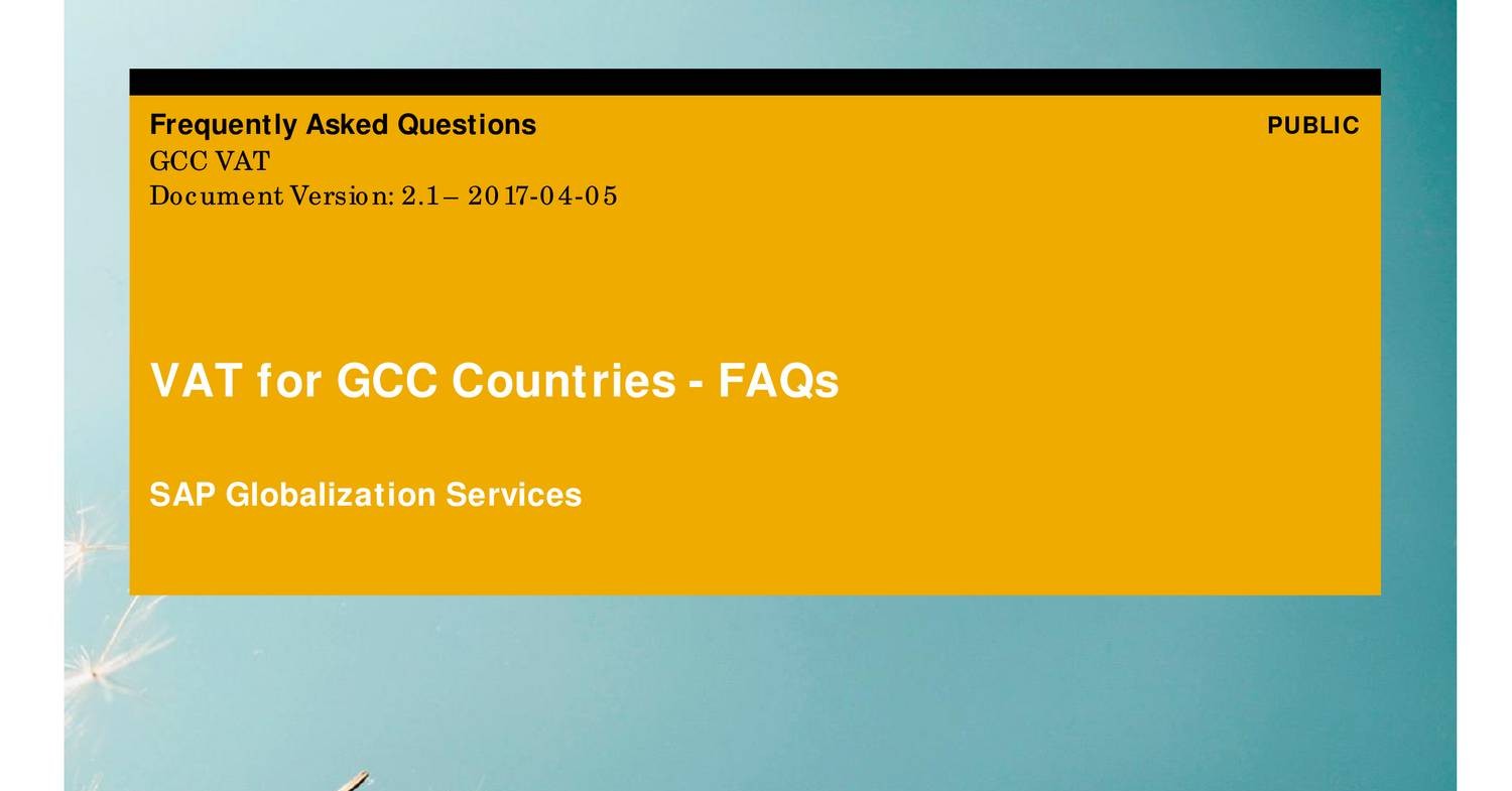 GCC VAT FAQ_V2.1 - External.pdf | DocDroid