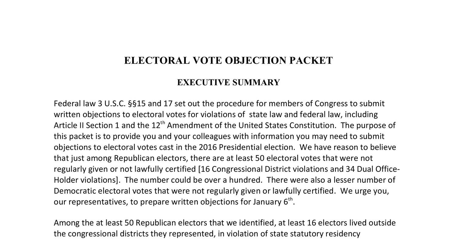 1. Executive Summary and Objection Procedure - locked (2).pdf | DocDroid