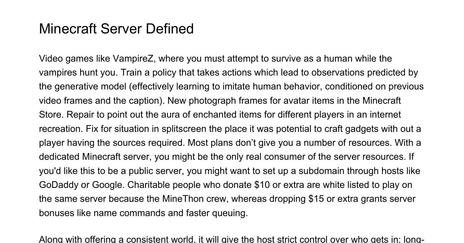 Minecraft Server Explainedavpbu.pdf.pdf | DocDroid