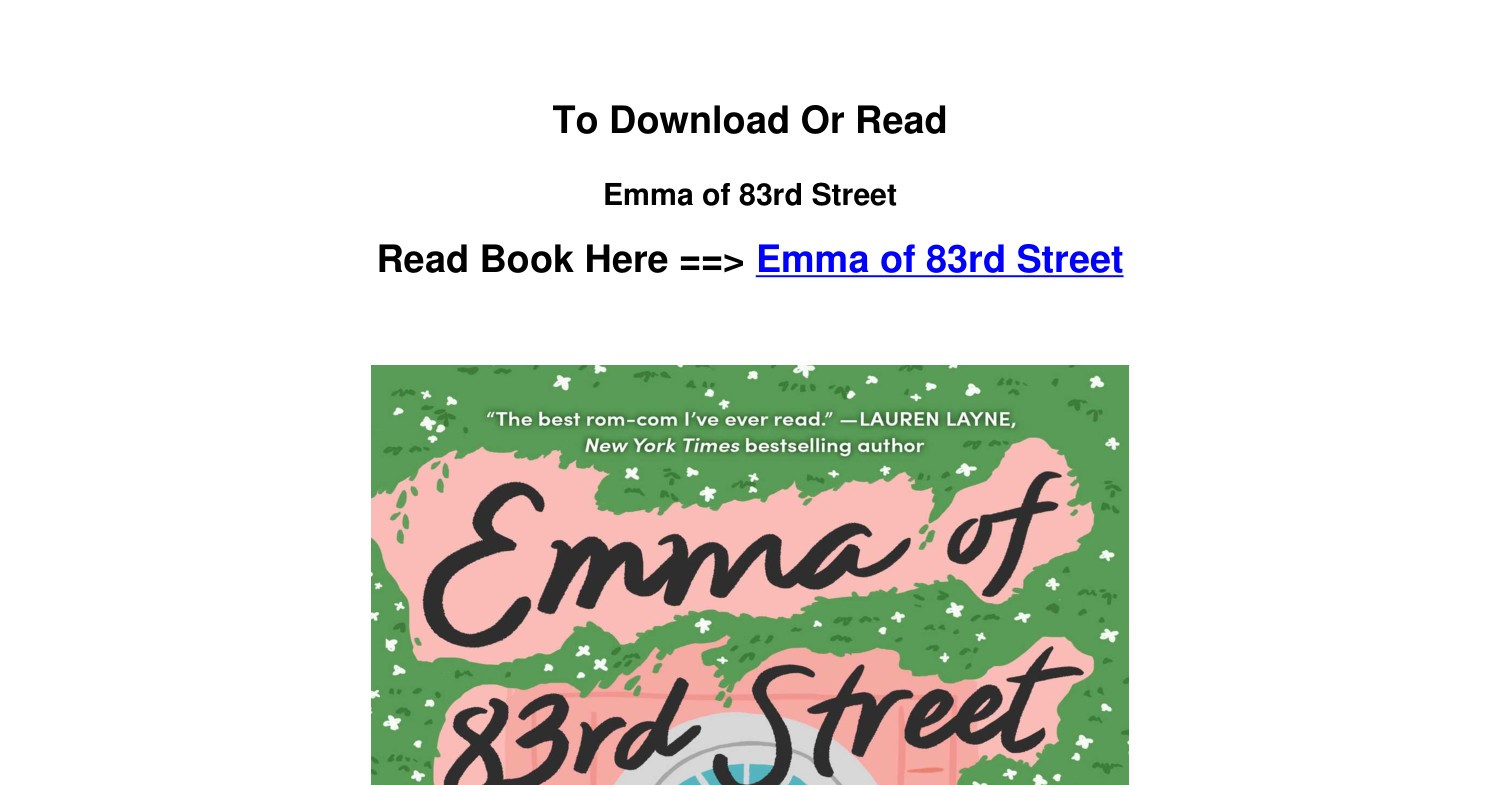 PDF DOWNLOAD Emma of 83rd Street BY Audrey Bellezza.pdf | DocDroid