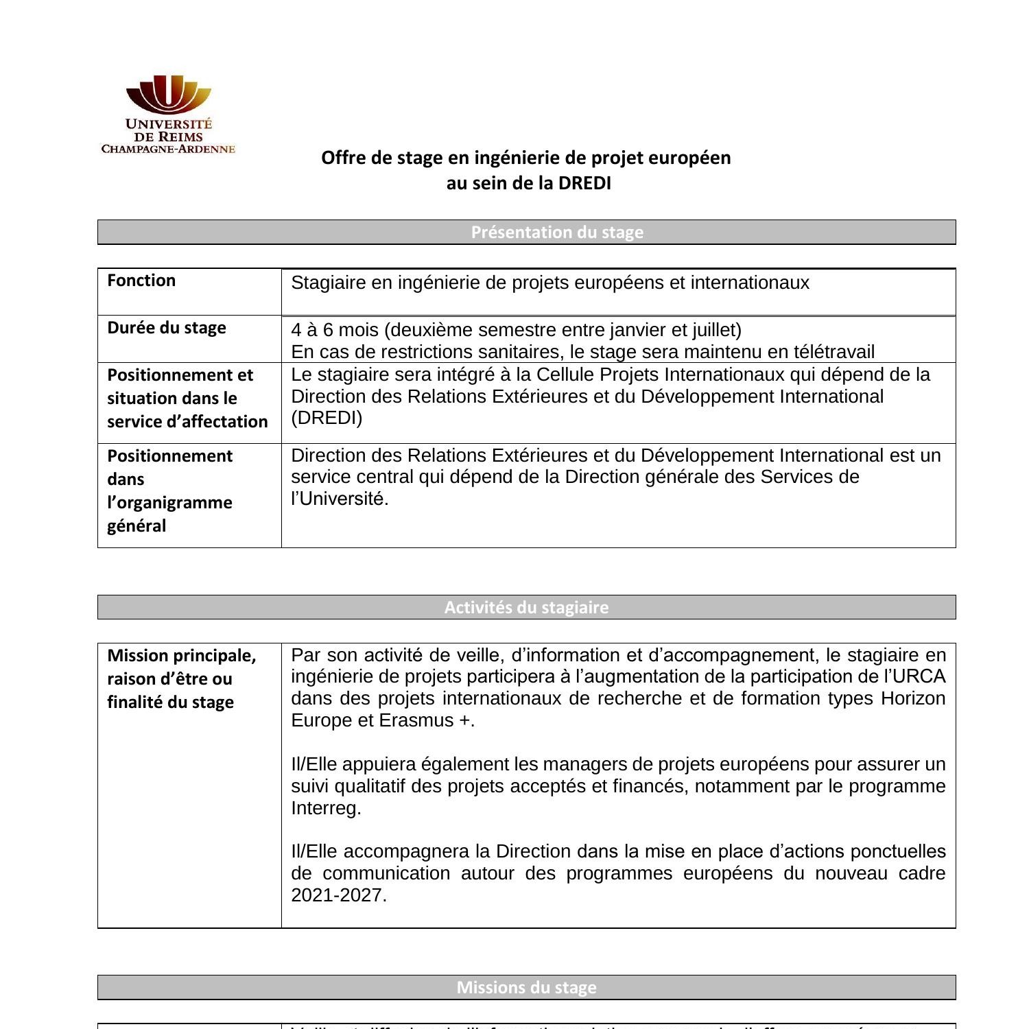 2022_Fiche de poste stage_ingénierie de projets.pdf | DocDroid