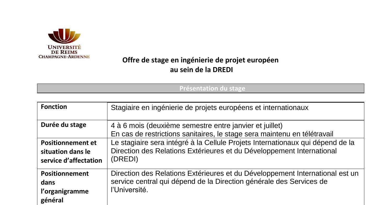 2022_Fiche de poste stage_ingénierie de projets.pdf | DocDroid 2022_Fiche de poste stage_ingénierie de projets.pdf | DocDroid