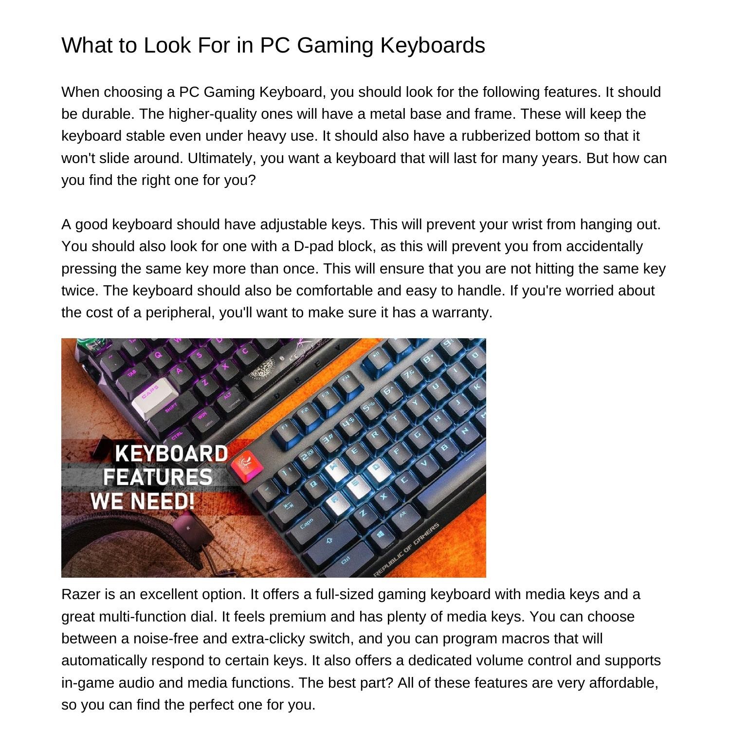 What to Look For in PC Gaming Keyboardsxnzaq.pdf.pdf | DocDroid