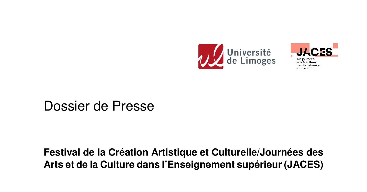 Dossier de presse Festival Création Artistique et culturellen2023 .pdf | DocDroid