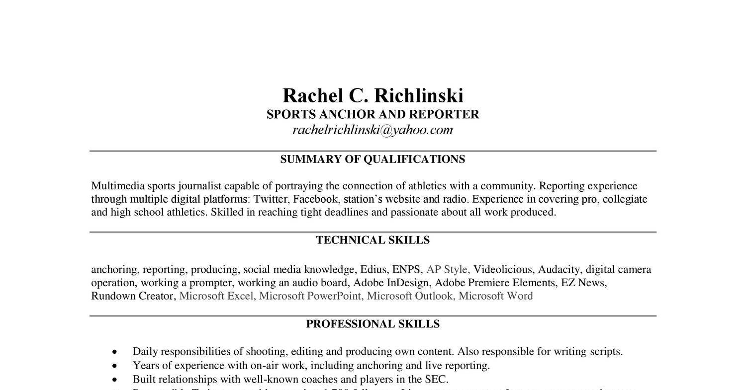 rach fresh resume - no references - no address.docx | DocDroid