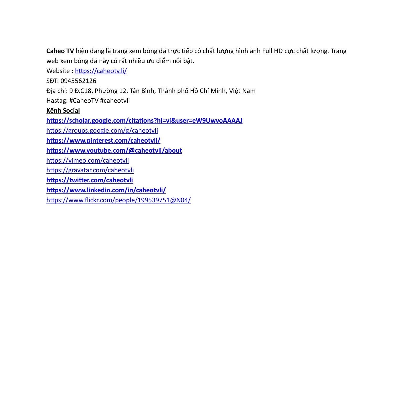 Caheo TV hiện đang là trang xem bóng đá trực tiếp có chất lượng hình ảnh Full HD cực chất lượng ...