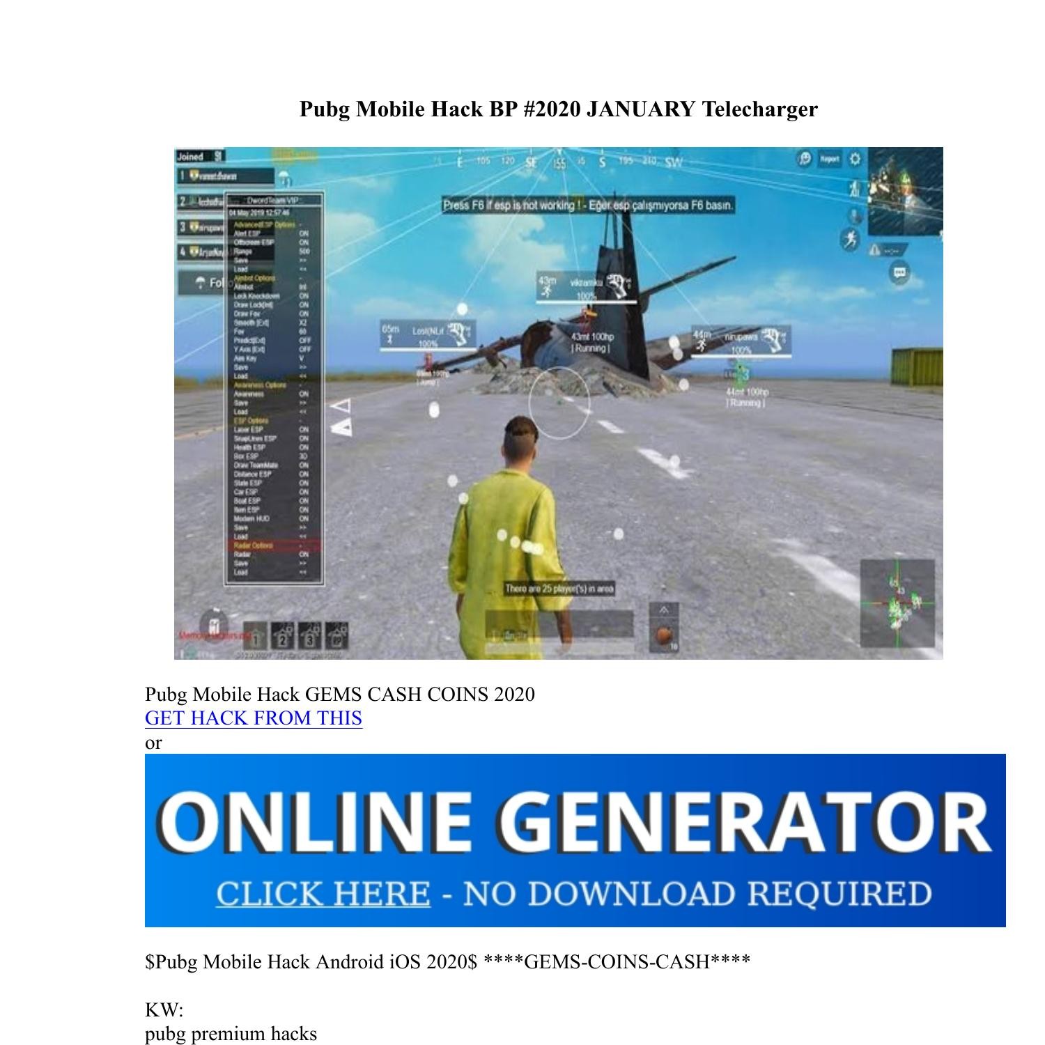 Pubg Mobile Hack BP #2020 JANUARY Telecharger.pdf | DocDroid