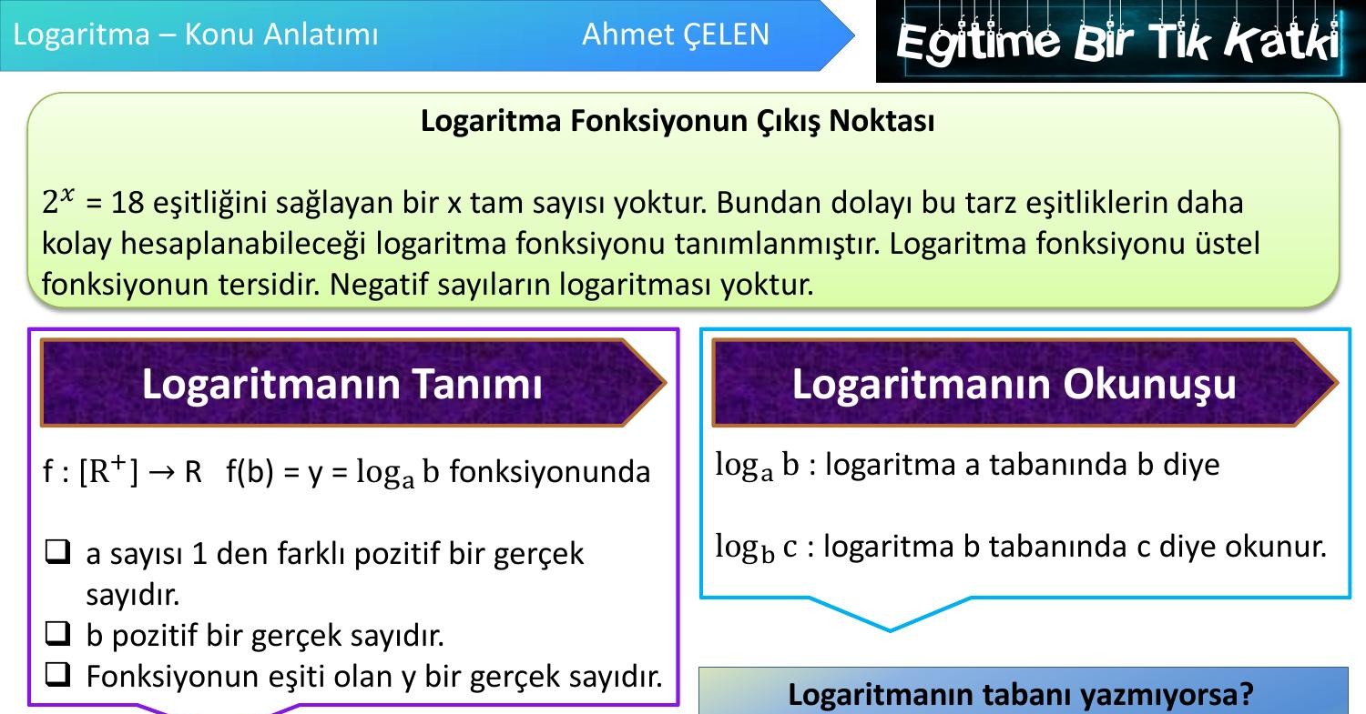 Logaritma Tüm Özellikleri - Tanımı Konu Anlatımı.pdf | DocDroid