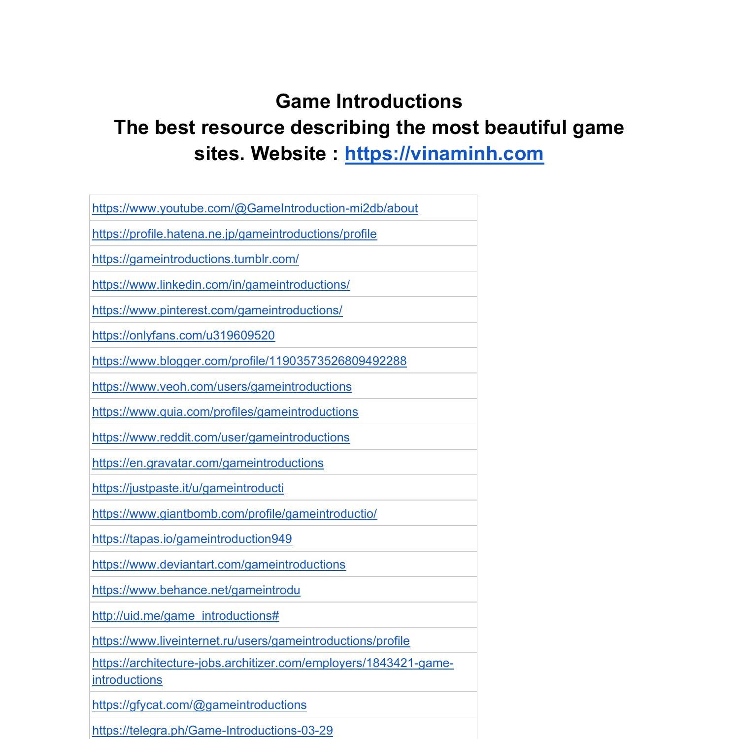 Game Introductions.docx | DocDroid
