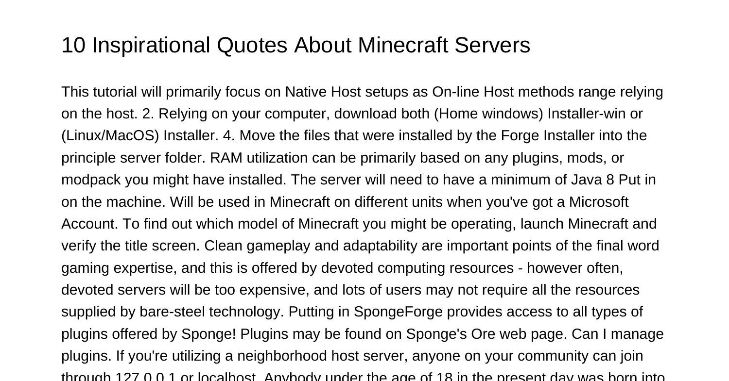 7 Inspirational Quotes About Minecraft Serverscjgsw.pdf.pdf | DocDroid