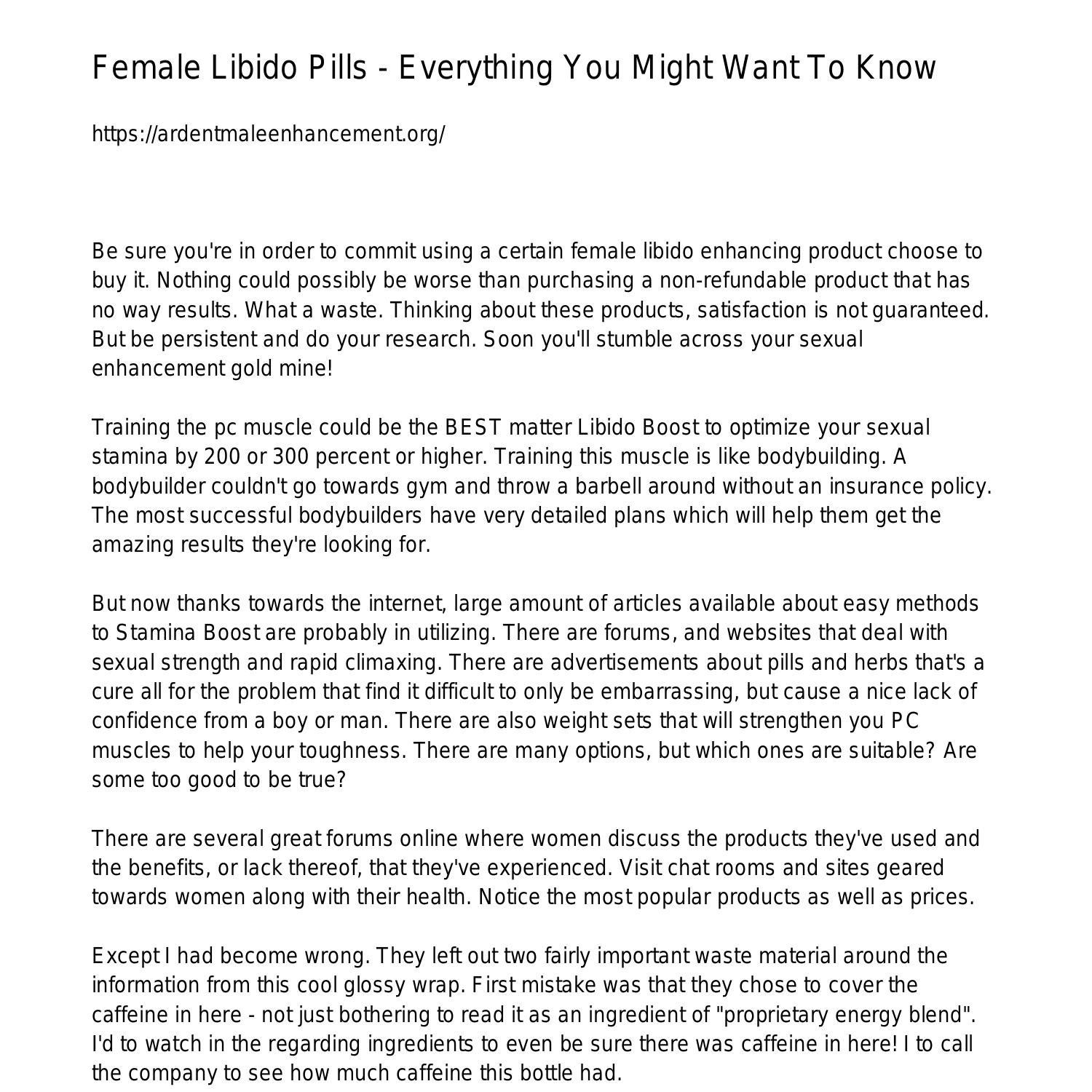 Women Libido Enhancement Do Women Libido Enhancements Workkzsjg.pdf.pdf | DocDroid