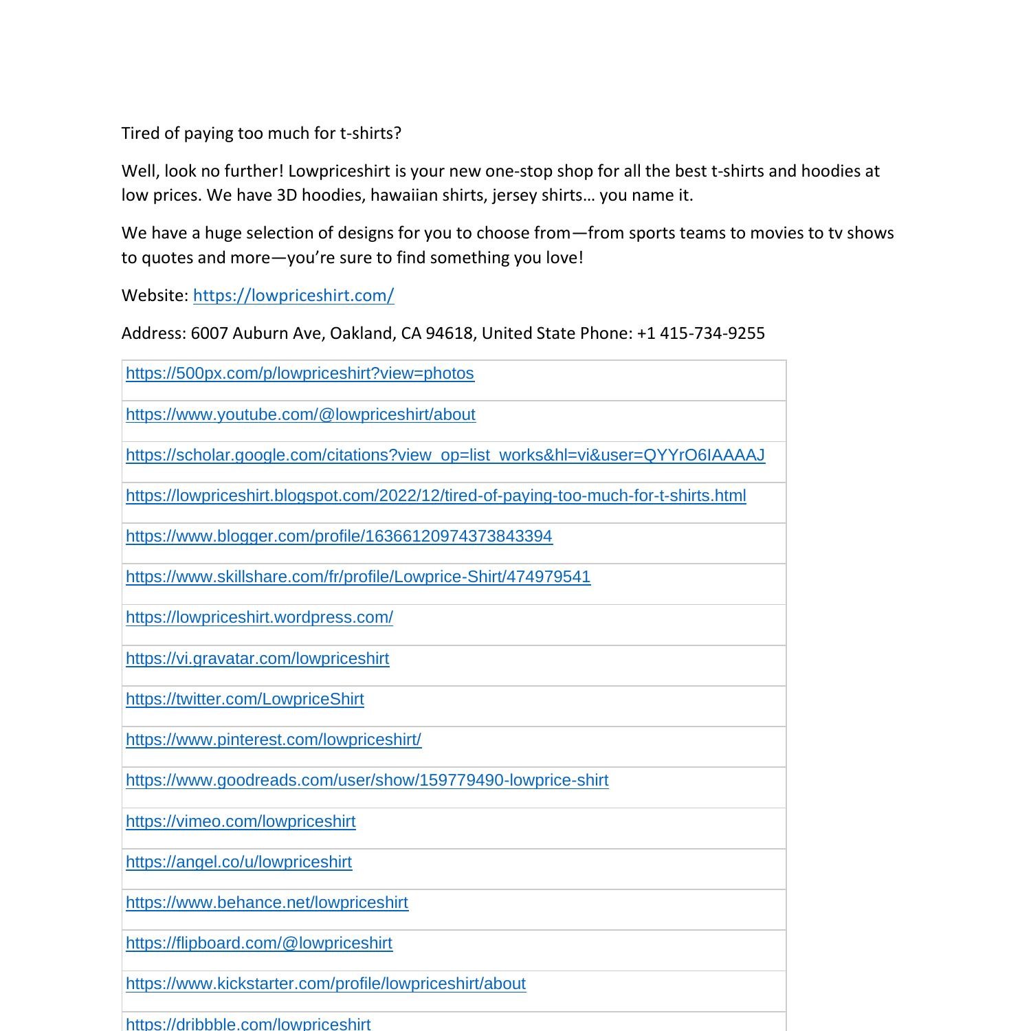 lowpriceshirt.docx | DocDroid