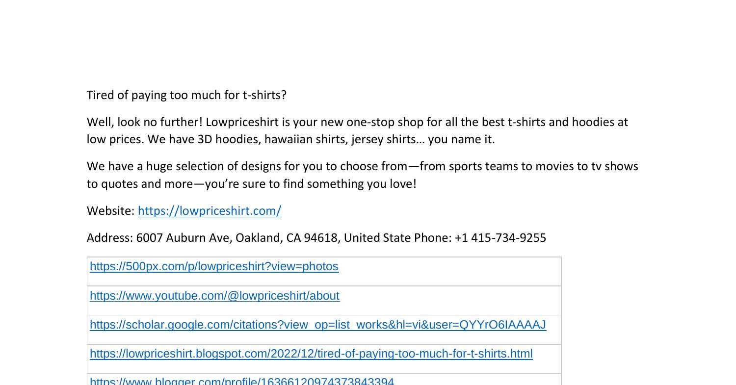 lowpriceshirt.docx | DocDroid