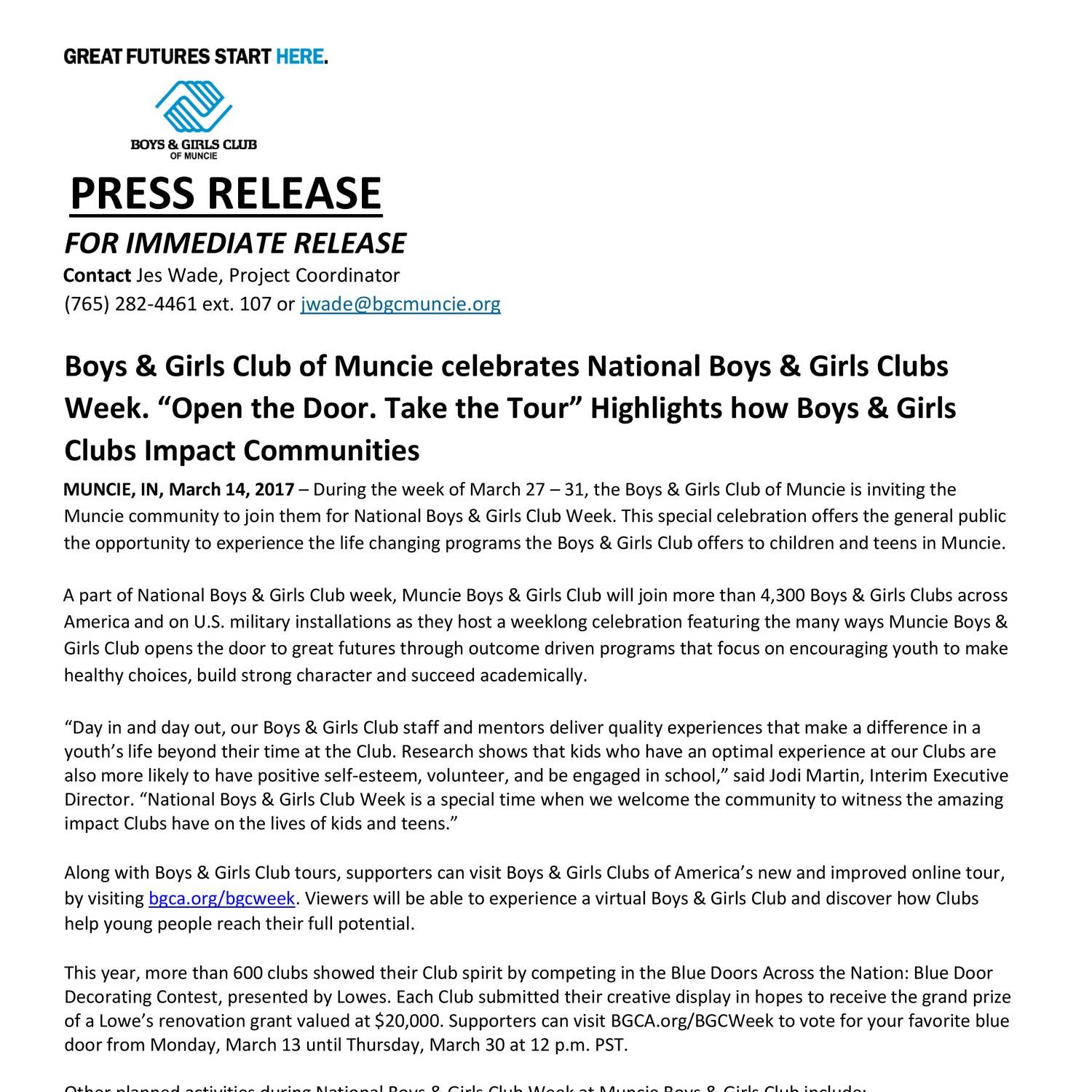 Press Release - BGC Week.pdf | DocDroid