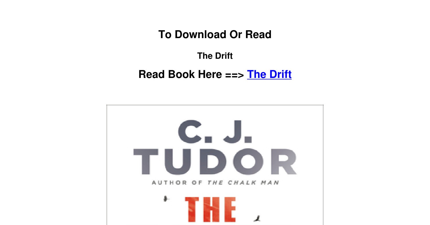 ePub Download The Drift By C J Tudor.pdf | DocDroid