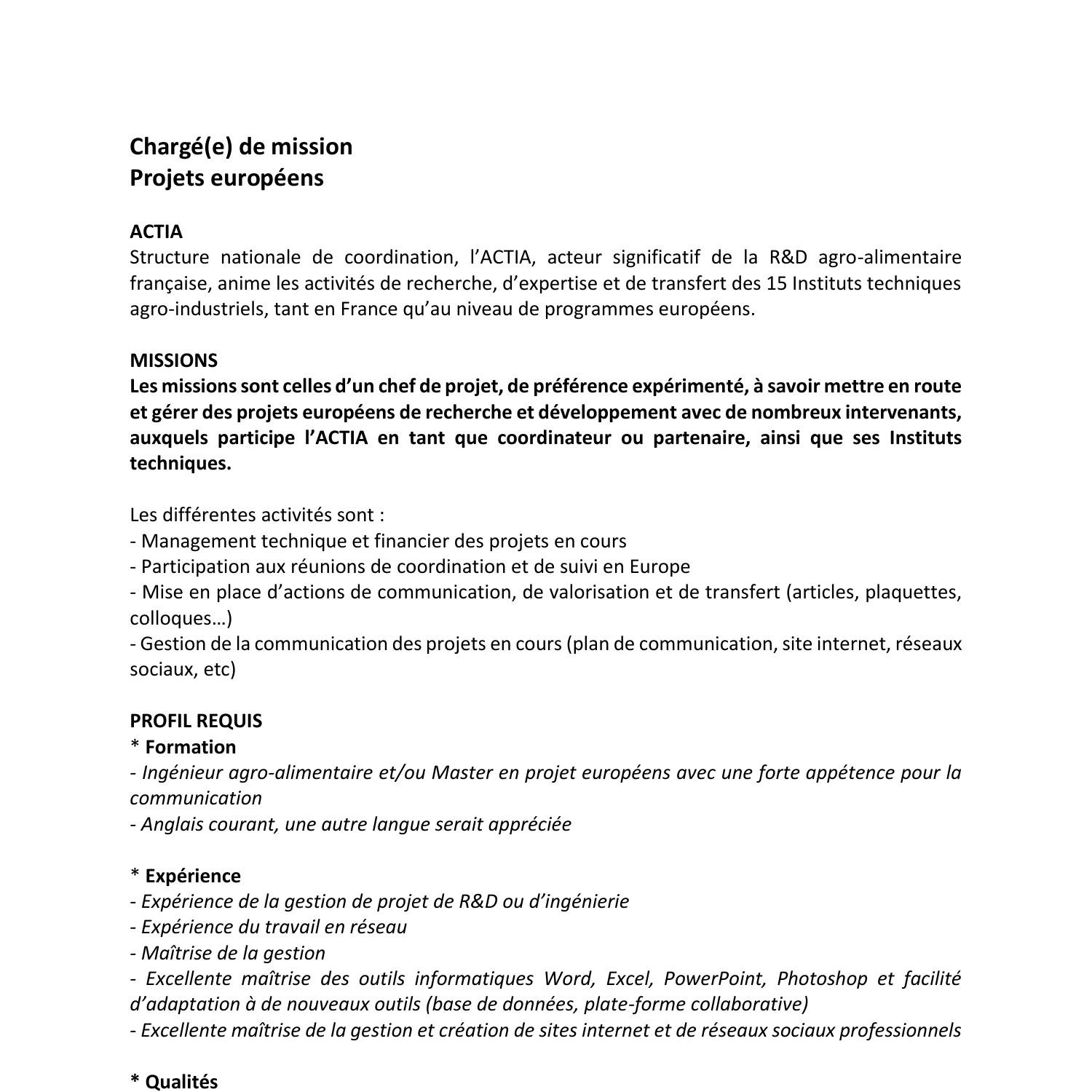 Fiche de poste chargé(e) de projets européens.pdf | DocDroid