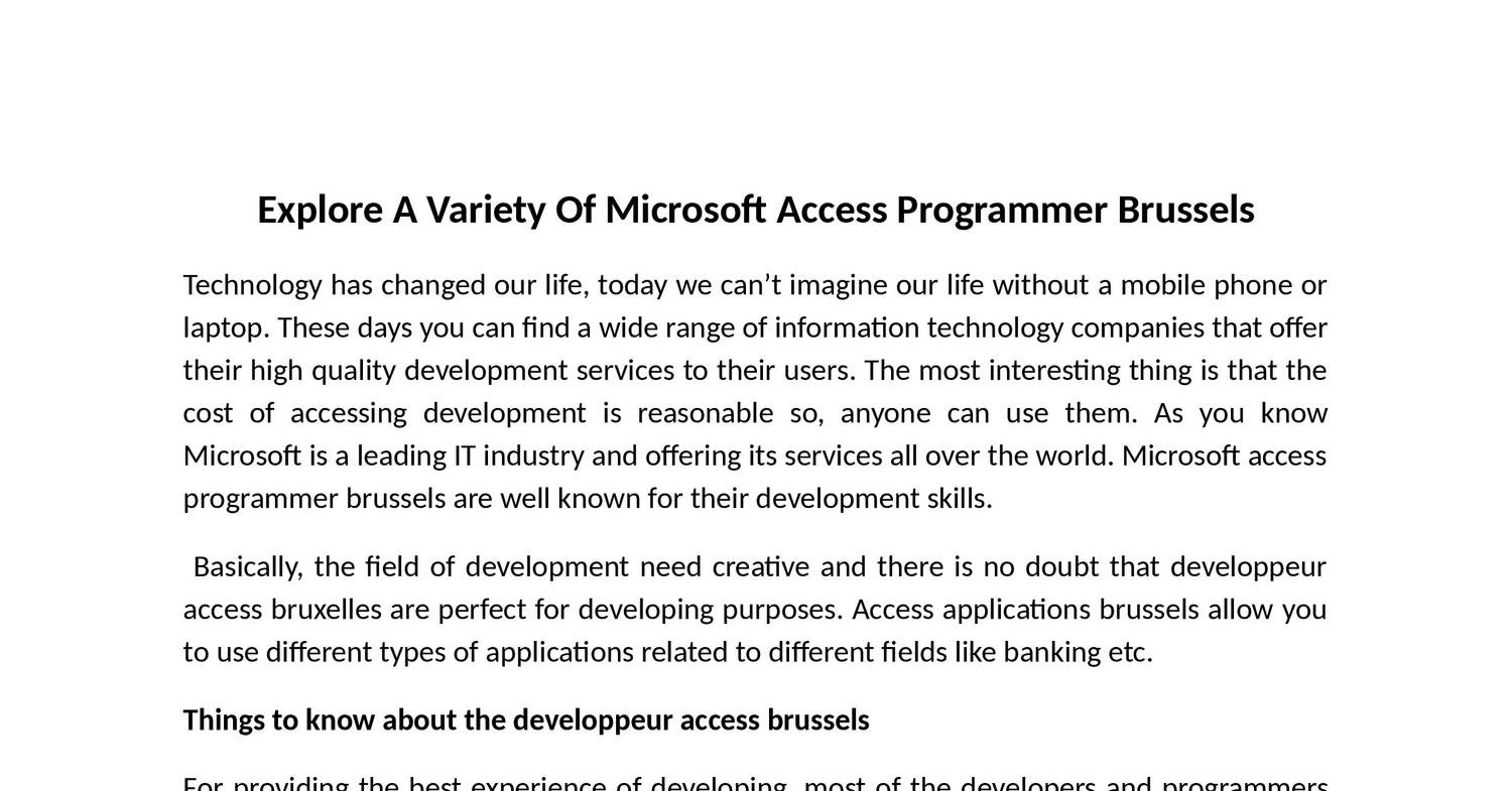 Explore_A_Variety_Of_Microsoft_Access_Programmer_B.pdf | DocDroid