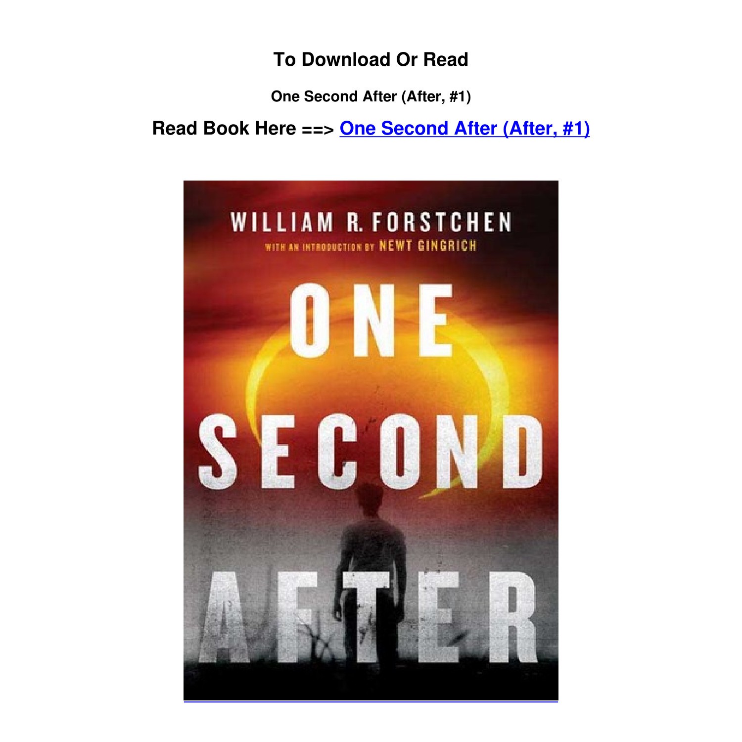pdf DOWNLOAD One Second After After 1 BY William R Forstchen.pdf | DocDroid