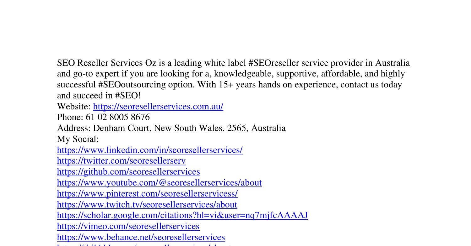 SEO Reseller Services.docx | DocDroid