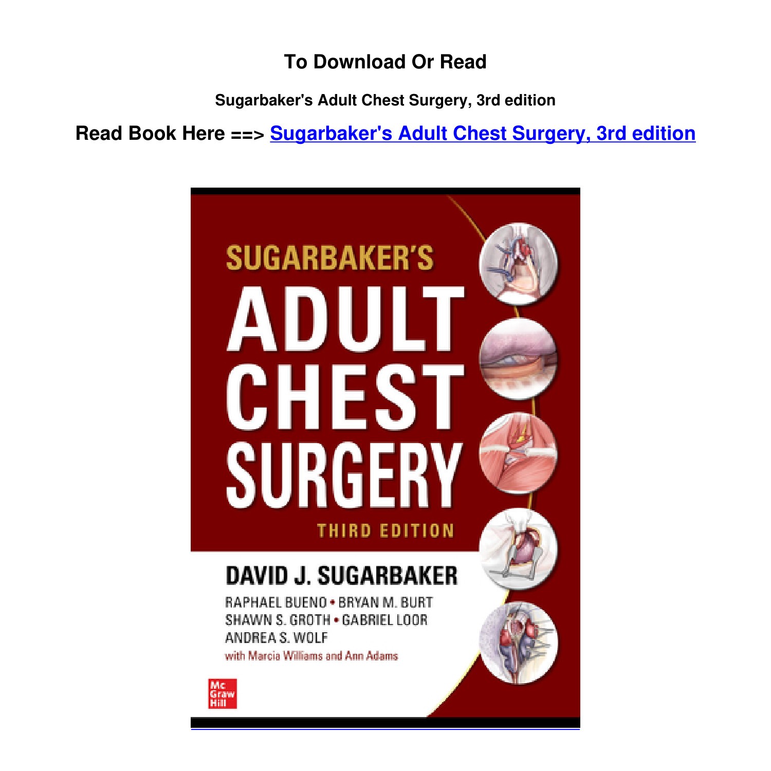 Download pdf Sugarbaker s Adult Chest Surgery 3rd edition by David J Sugarbaker.pdf | DocDroid