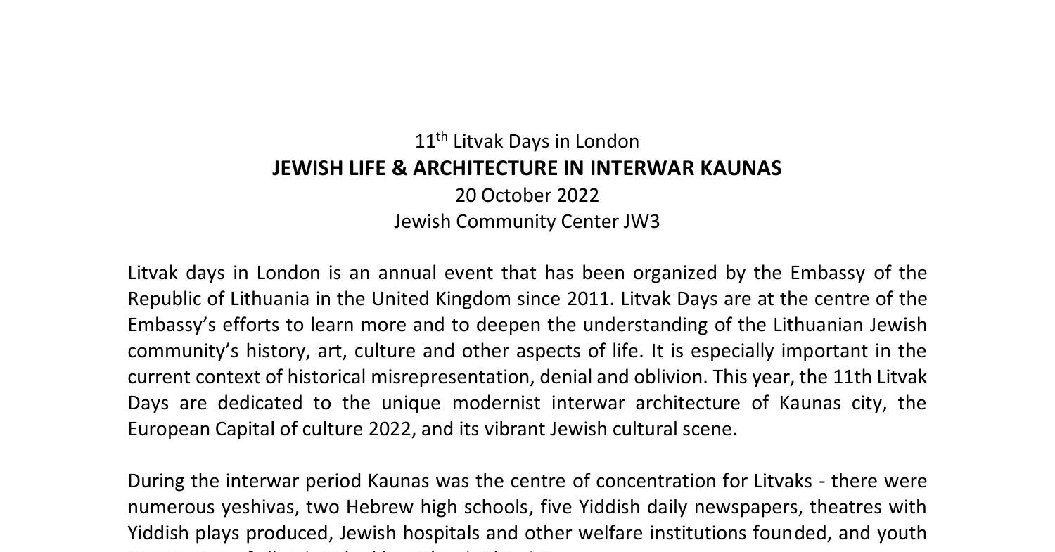 Litvak Days 2022 Programme.pdf | DocDroid