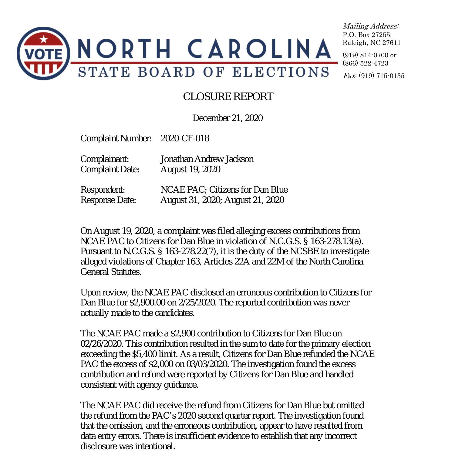NCAE Citizens for Blue Closure Report 2020-CF-018.pdf | DocDroid