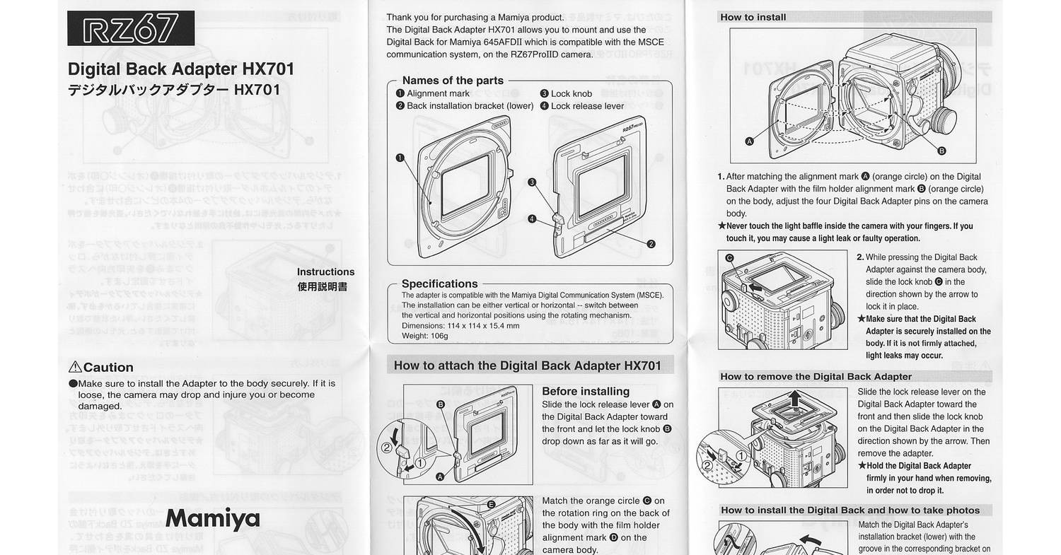 Mamiya-RZ67-Digital-Back-Adapter-HX701.pdf | DocDroid