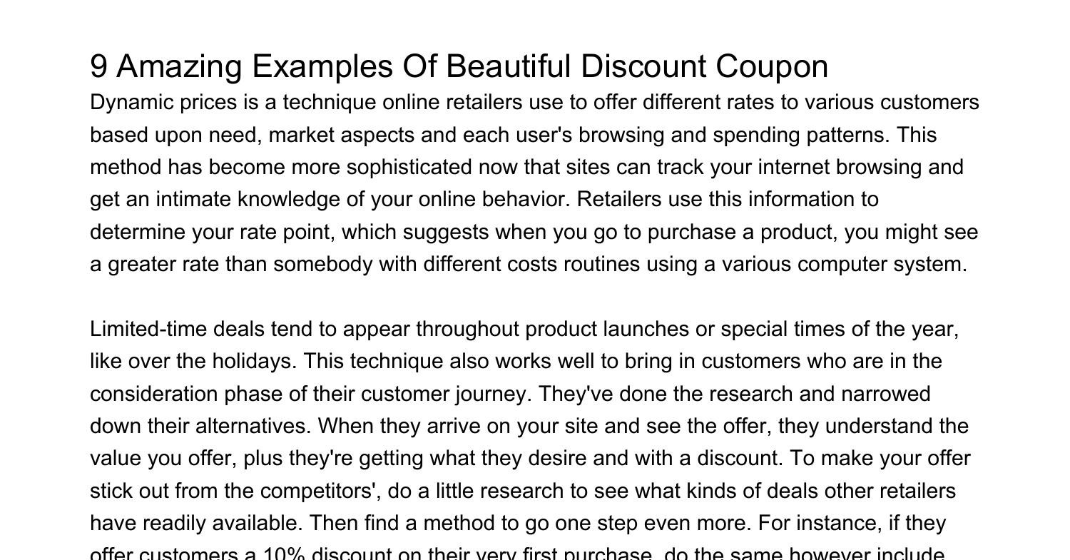 9 Amazing Examples Of Beautiful Discount Coupon eyzkq.pdf.pdf | DocDroid