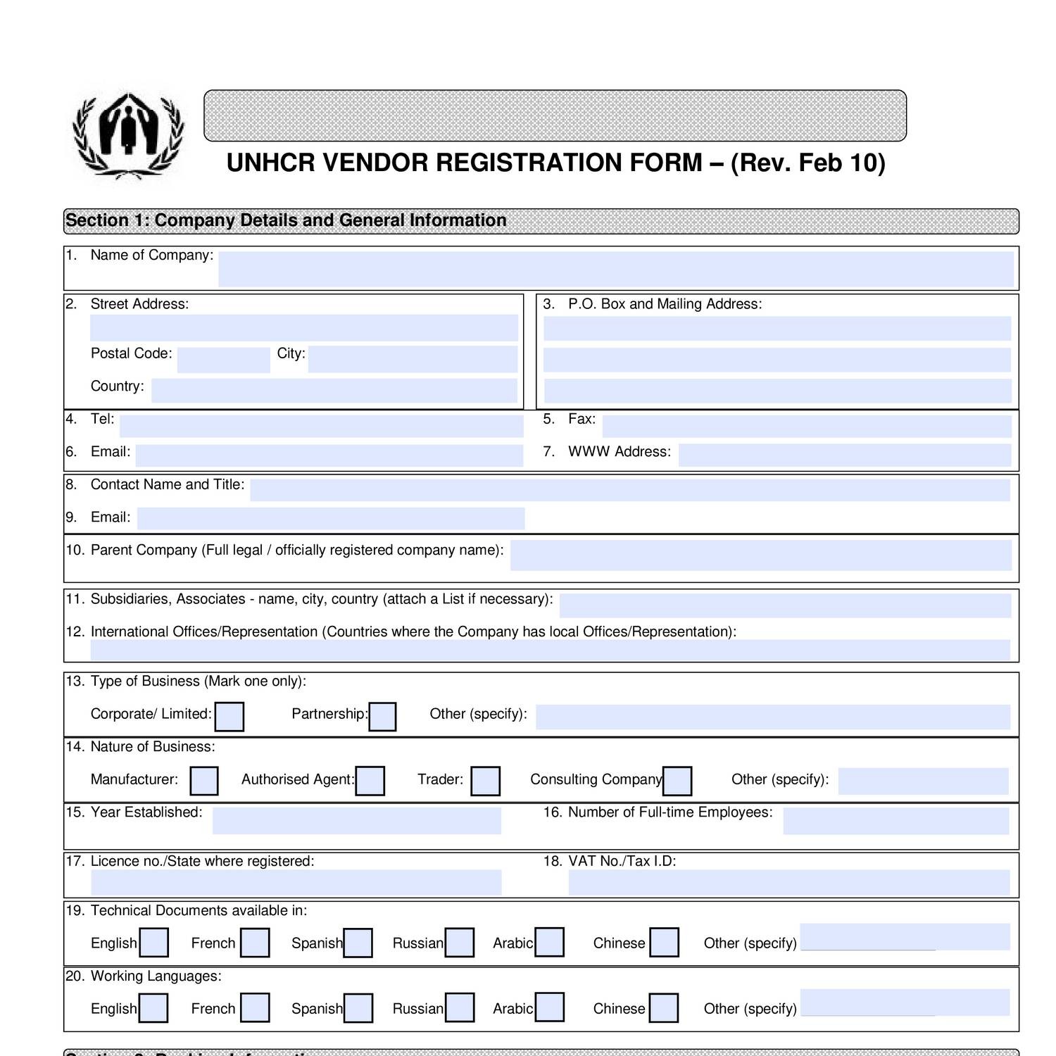 Annex_E_Vendor_Regitration_Form.pdf | DocDroid