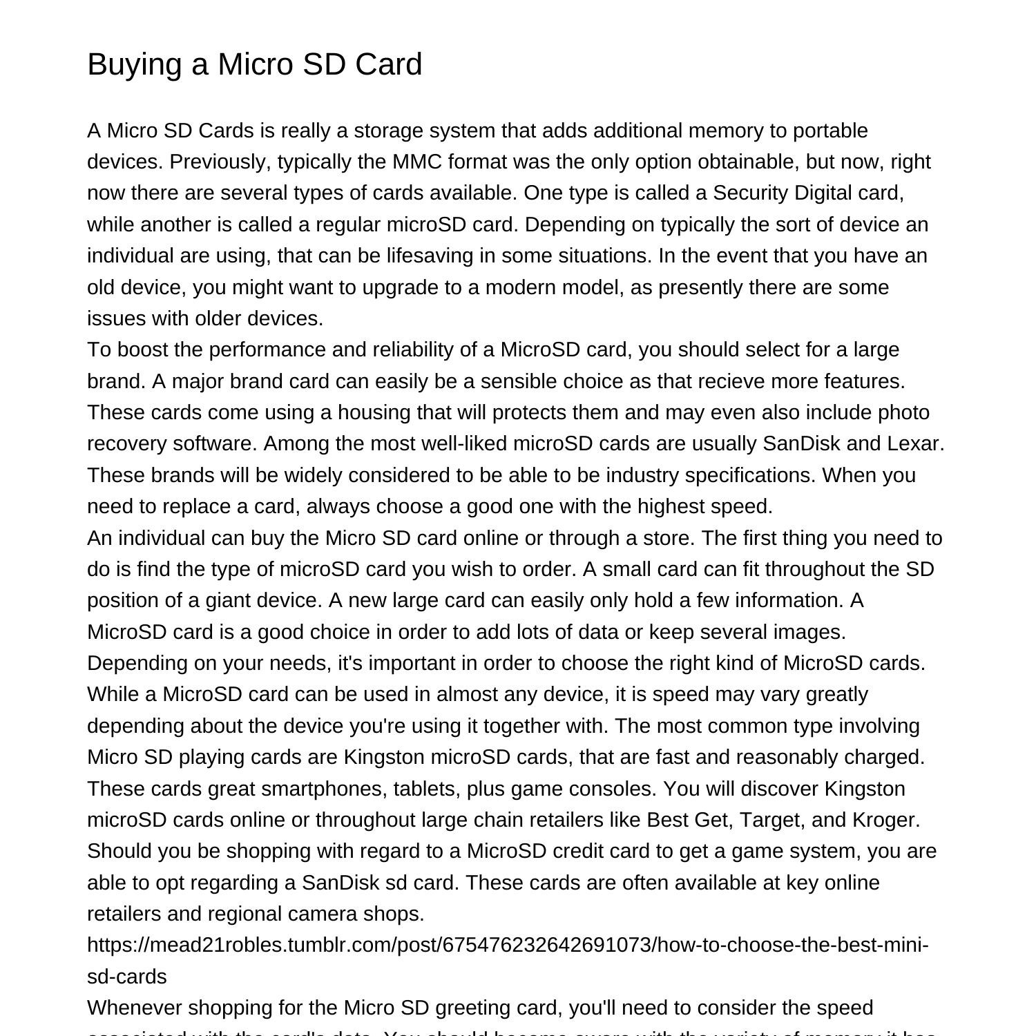 Buying A Micro SD Cardcdjqj pdf pdf DocDroid
