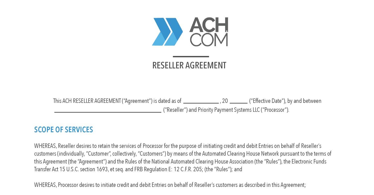 ACH Reseller Agreement PPS.pdf | DocDroid