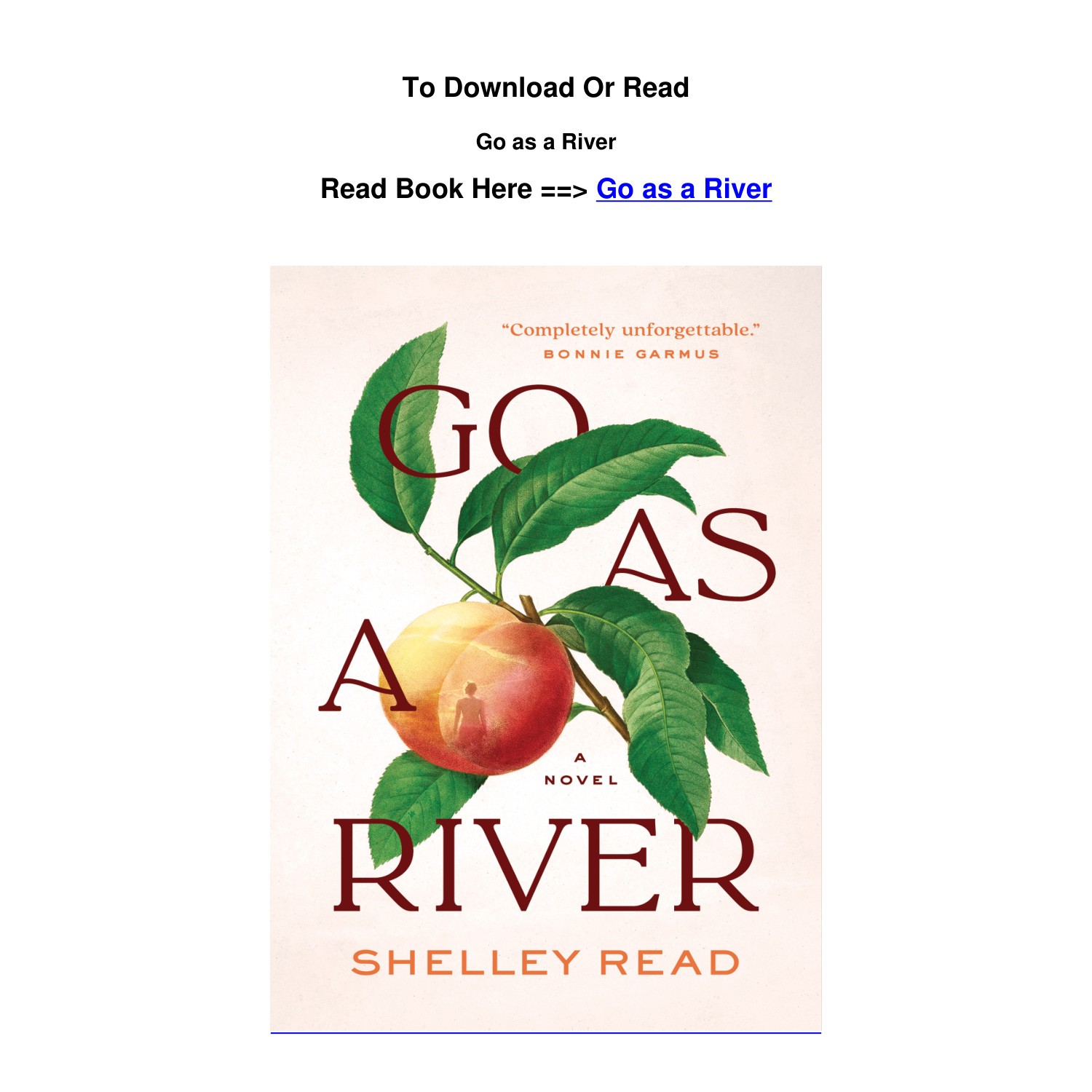 DOWNLOAD pdf Go as a River BY Shelley Read.pdf | DocDroid