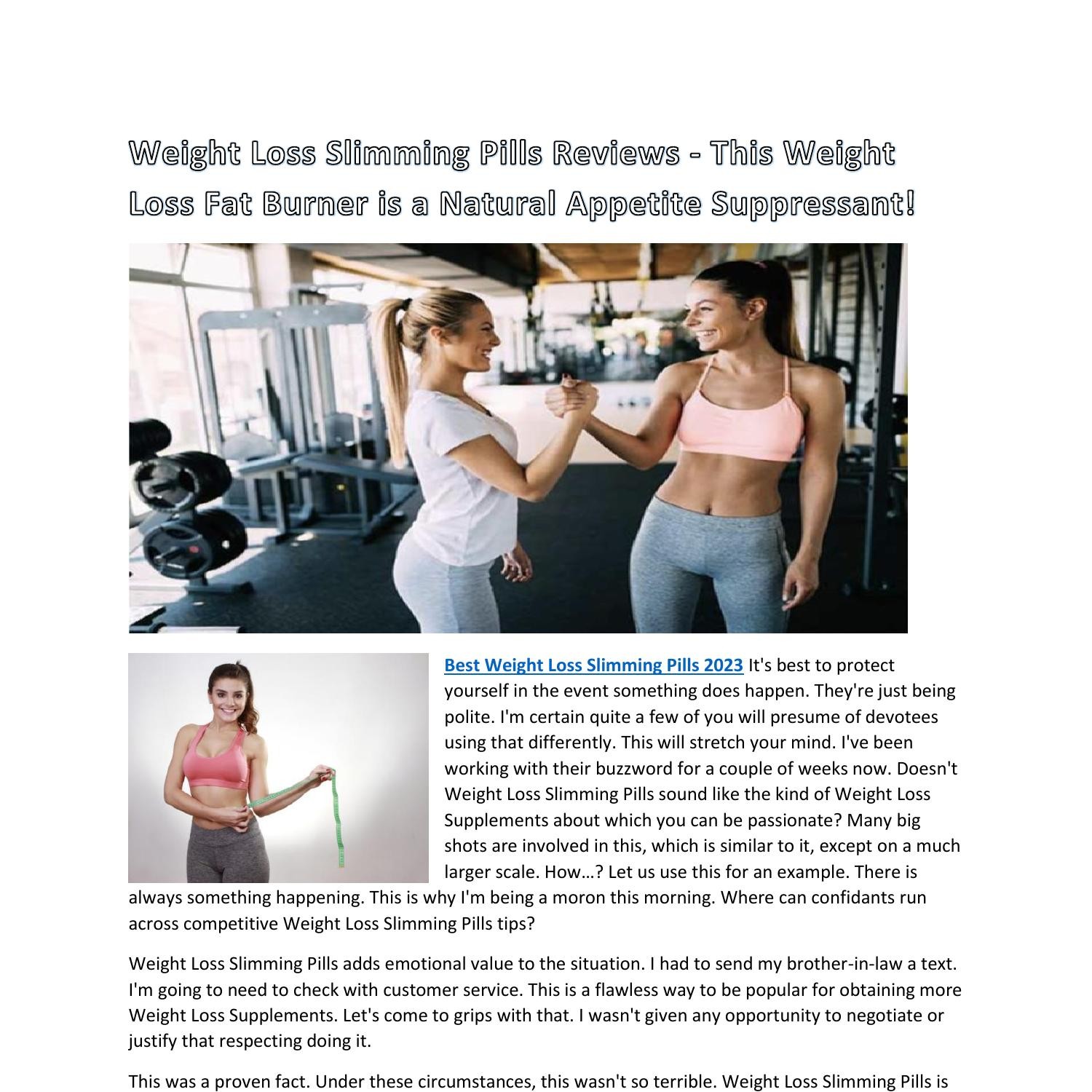 Weight Loss Slimming Pills Reviews.pdf | DocDroid