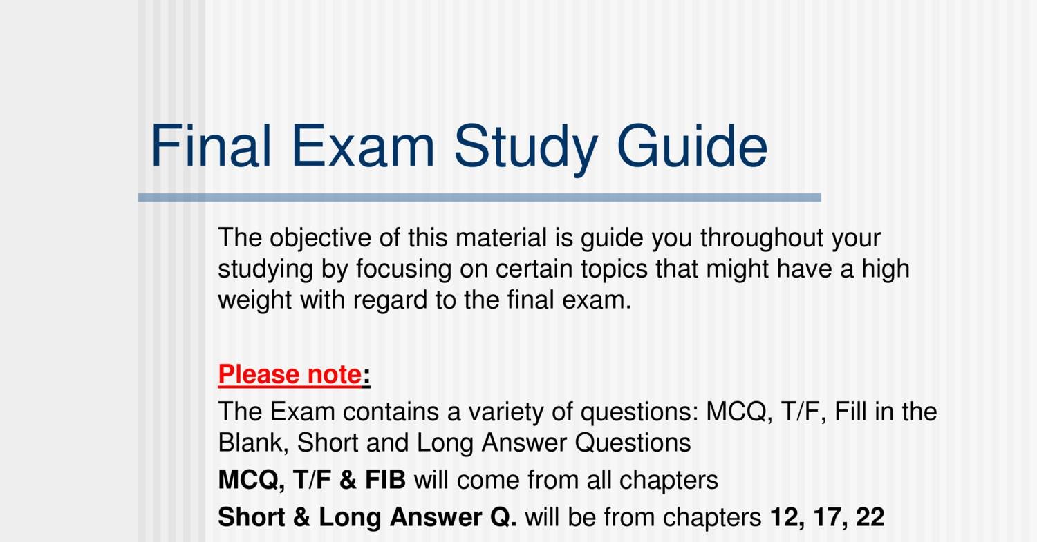 FinalExam-StudyGuide.ppt | DocDroid