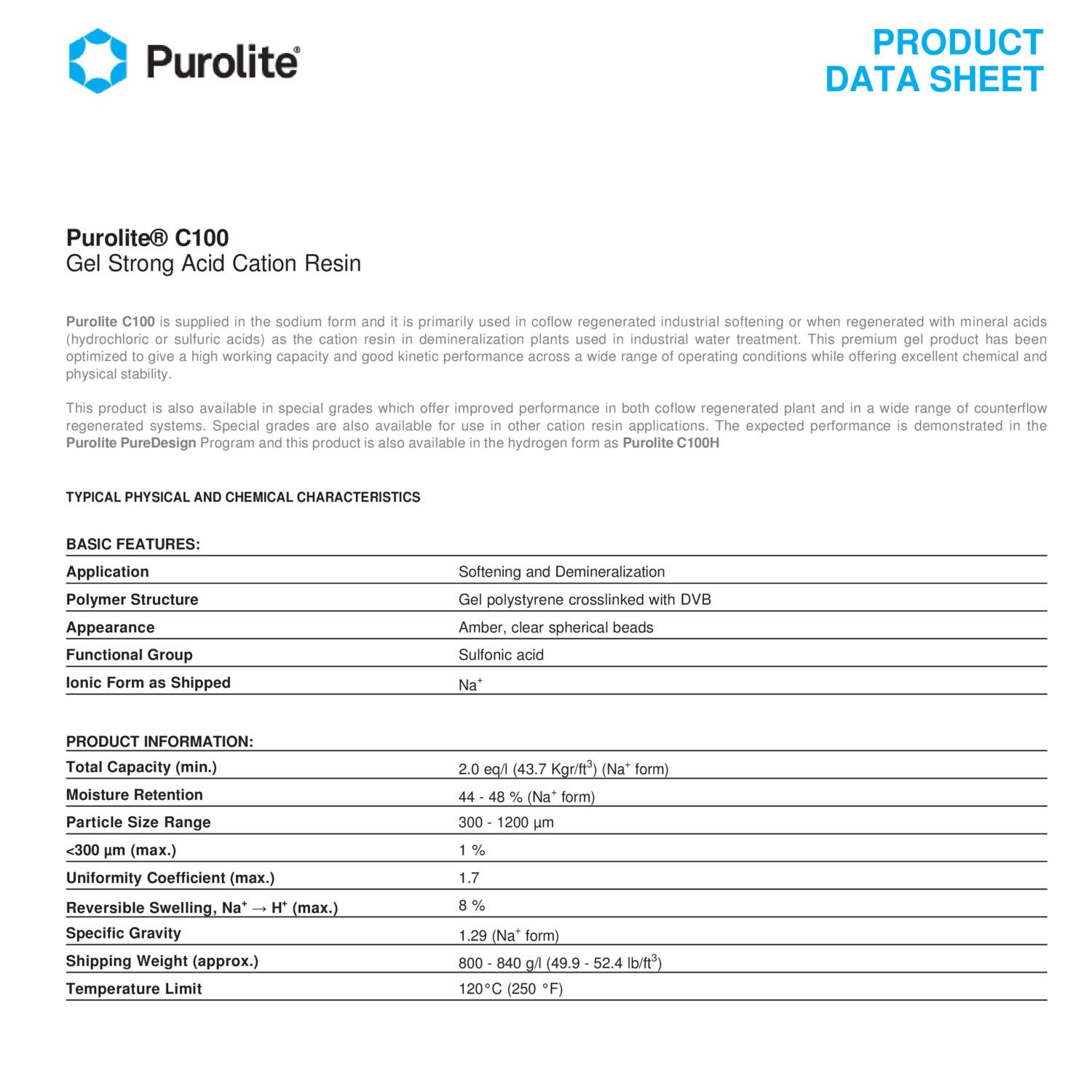 PUROLITE C100.pdf | DocDroid