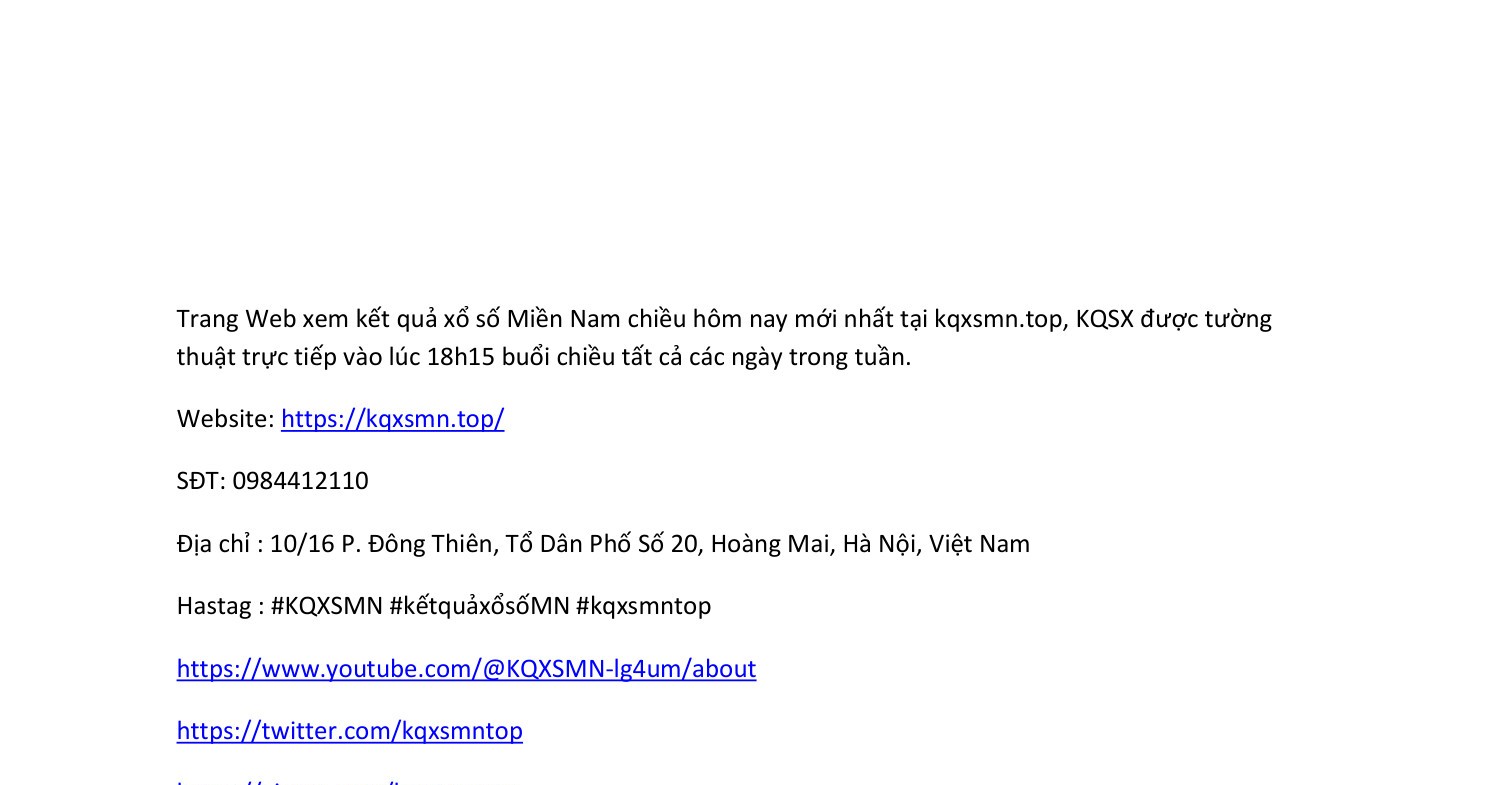 KQ XSMN.docx | DocDroid
