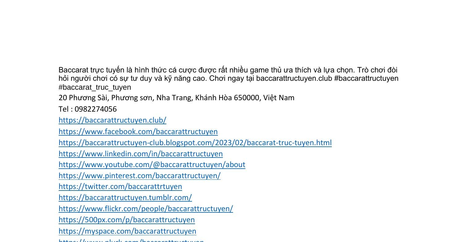 Baccarat Trực Tuyến.docx | DocDroid