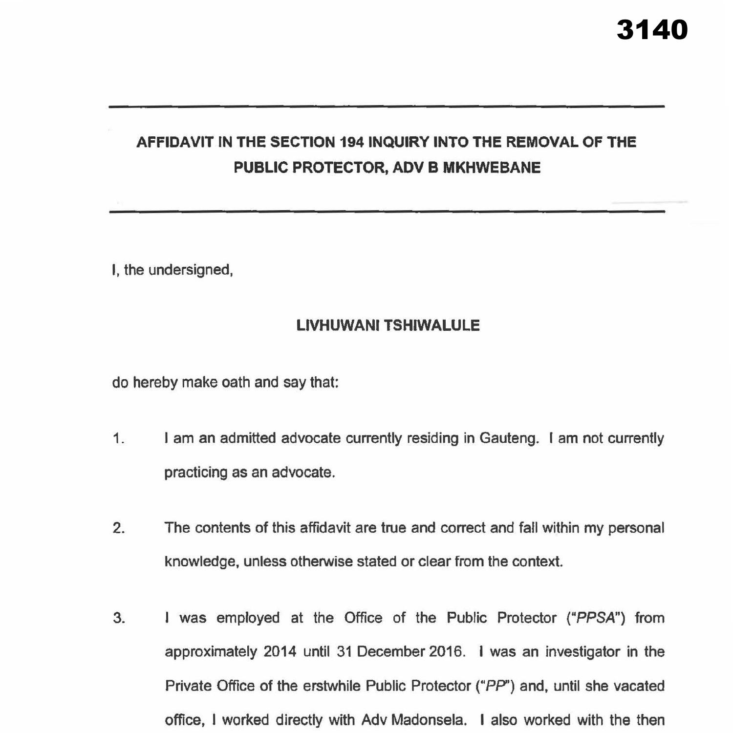 Adv. Livhuwani Tshiwalule Affidavit.pdf | DocDroid