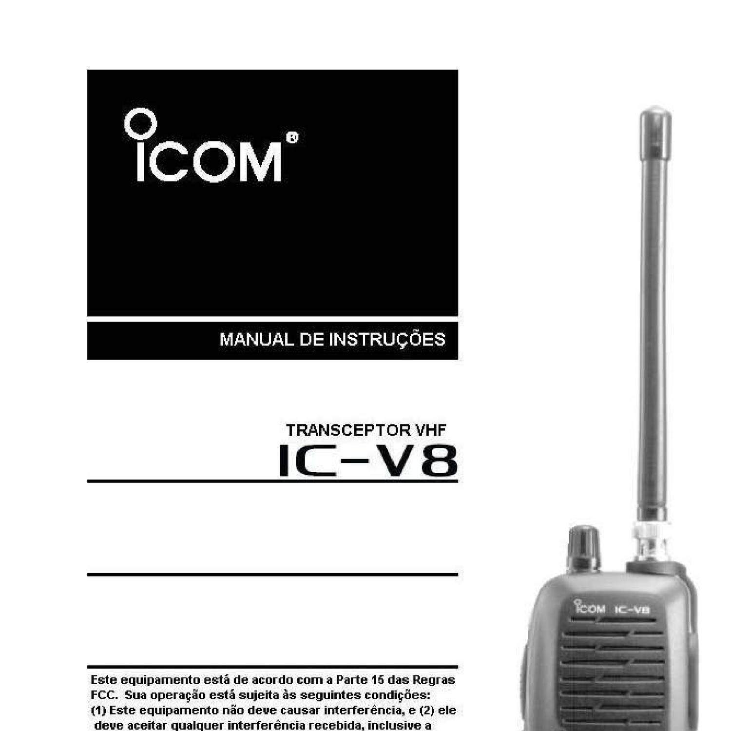 MANUAL Icon IC-V8 Português.pdf | DocDroid