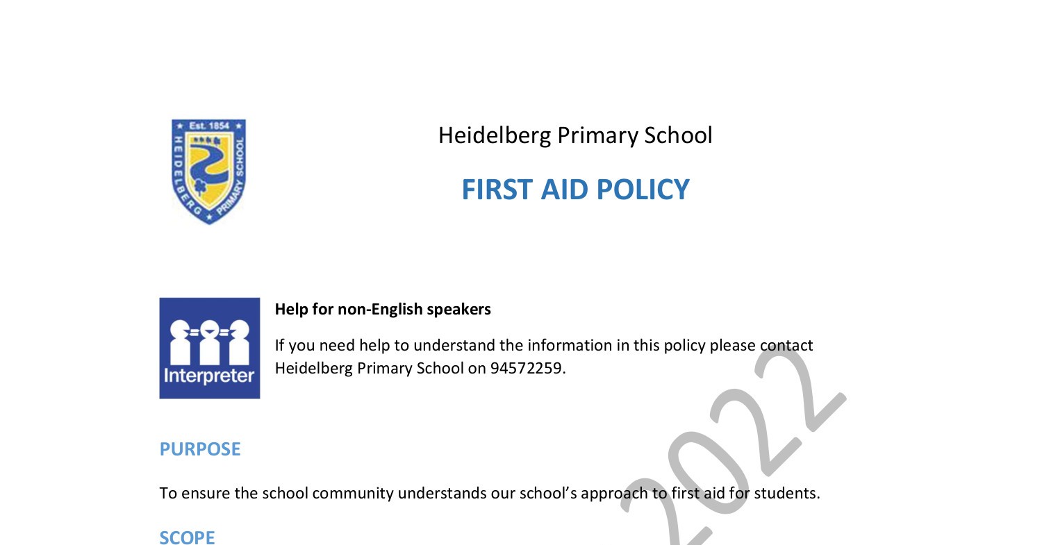 First Aid Policypdf Docdroid 9998