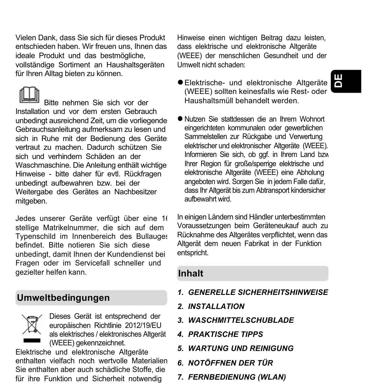 Bedienungsanleitung Hoover H-WASH 500 HWD 49AMC_1-S (Deutsch).pdf ...