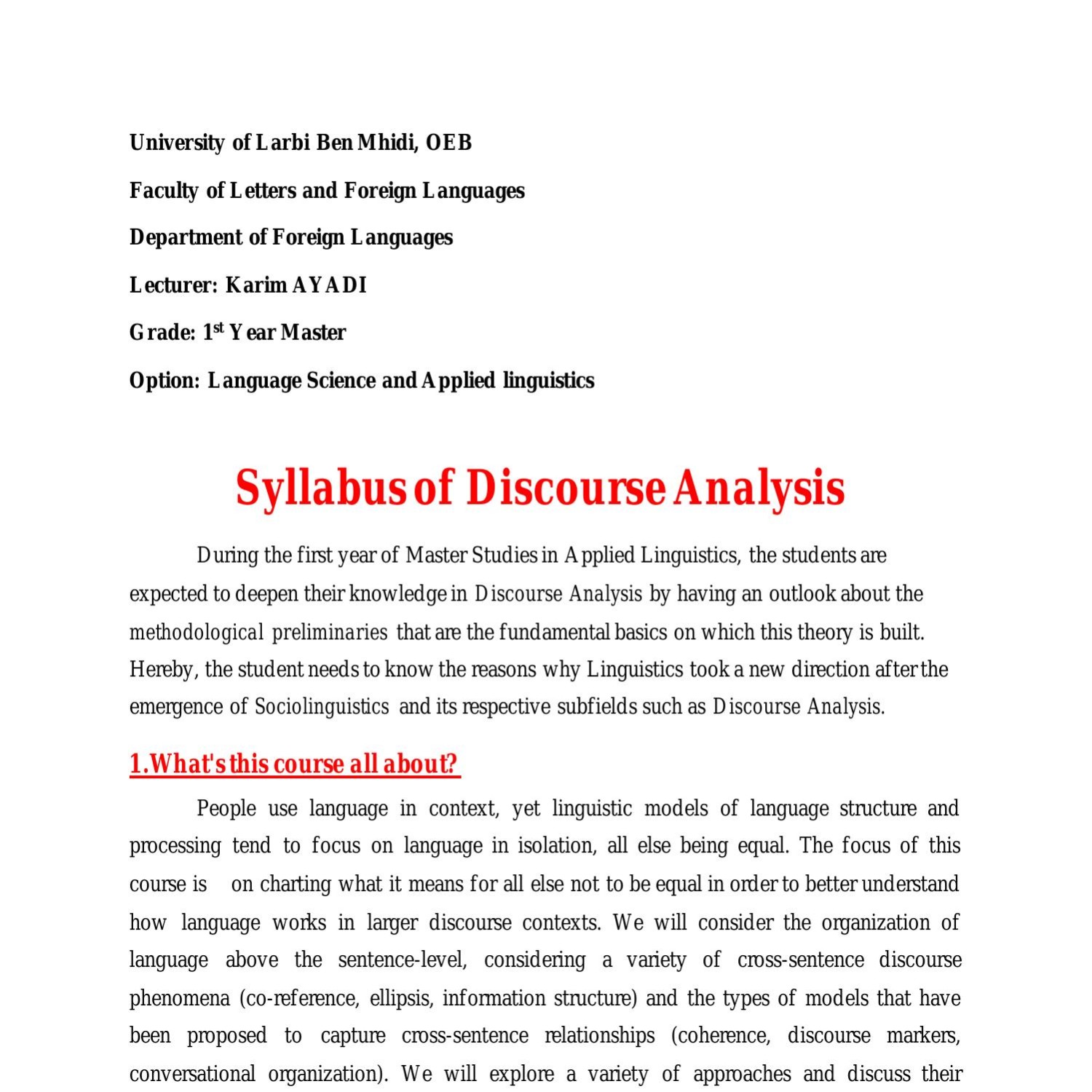 The project of Discourse Analysis/ Simplified English Lessons.docx | DocDroid