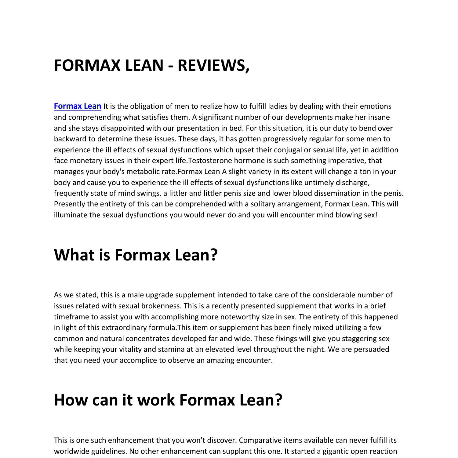 FORMAX LEAN.pdf | DocDroid