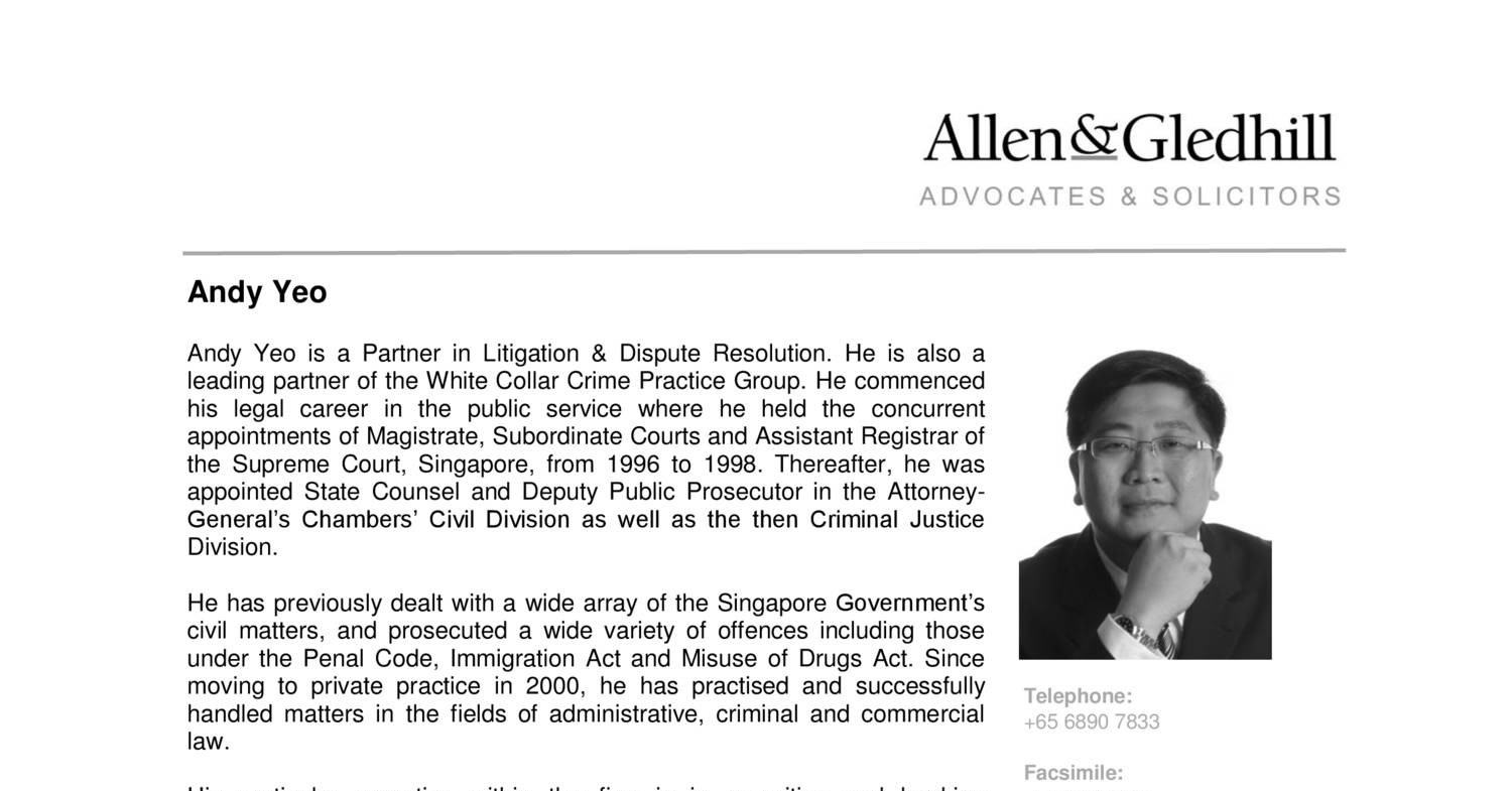 Andy Yeo - Profile.pdf | DocDroid
