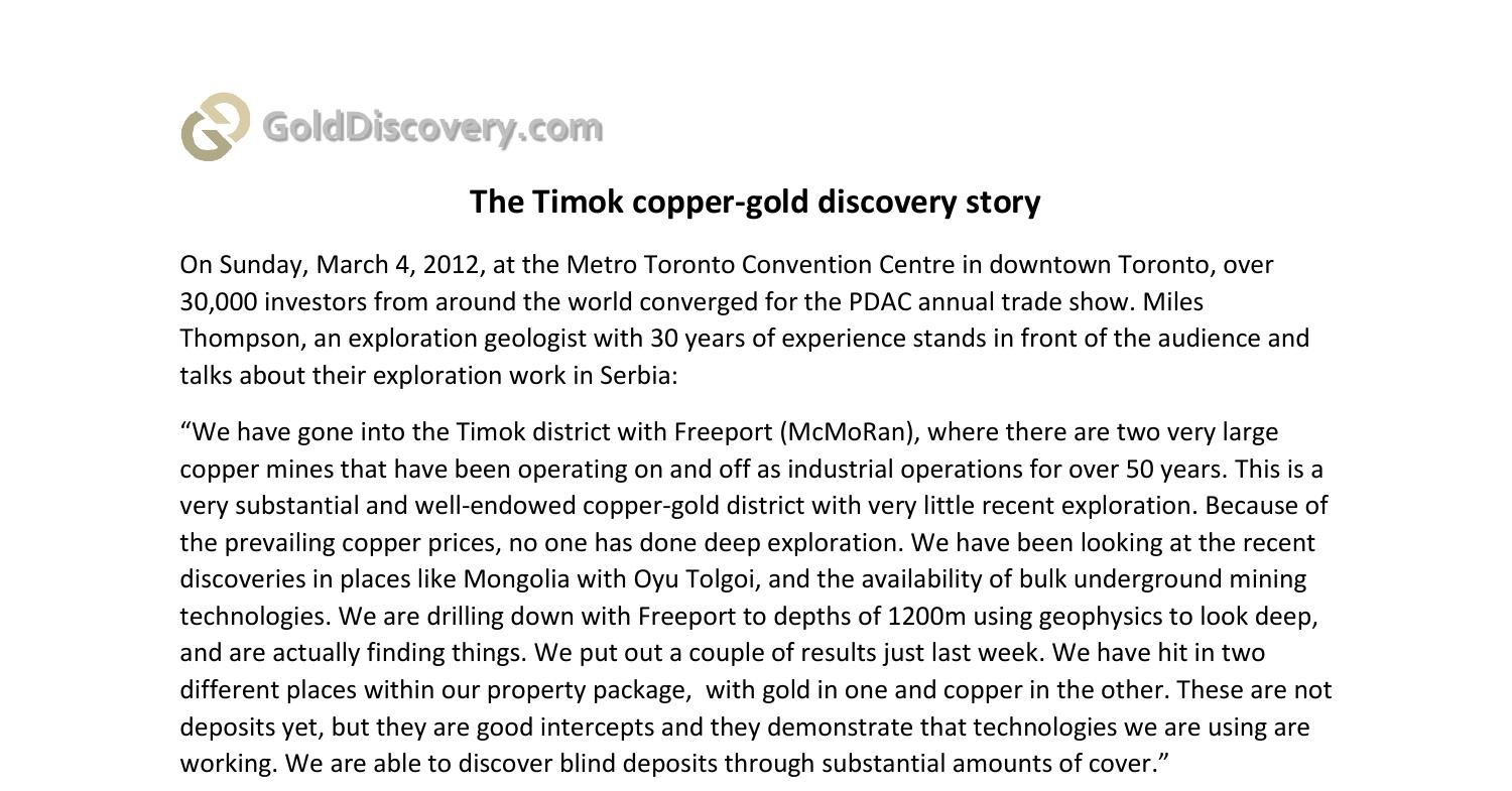 Timok discovery story.pdf | DocDroid
