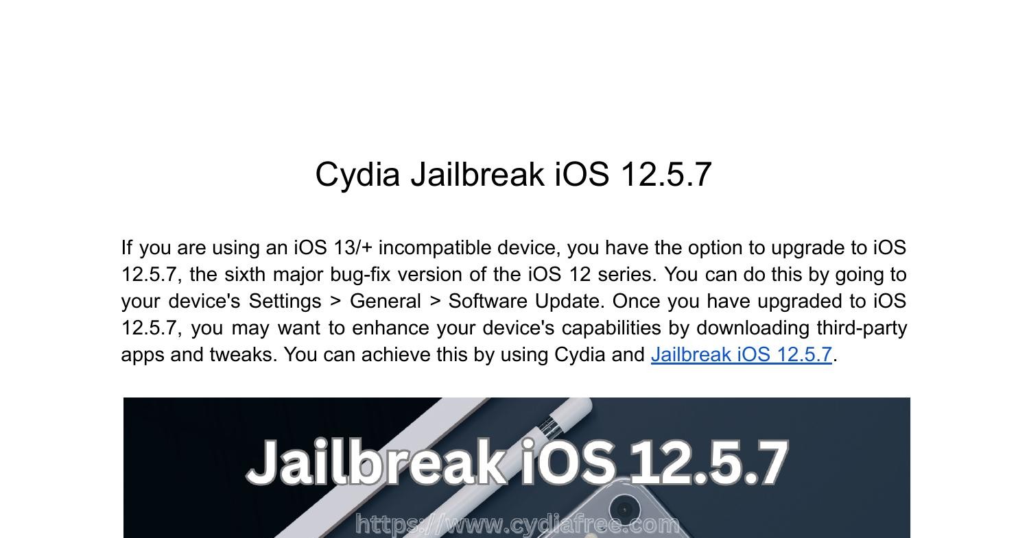 jailbreak ios 12.5.7, cydia jailbreak ios 12.5.7, ios 12.5.7 jailbreak, cydia ios 12.5.7 (date ...